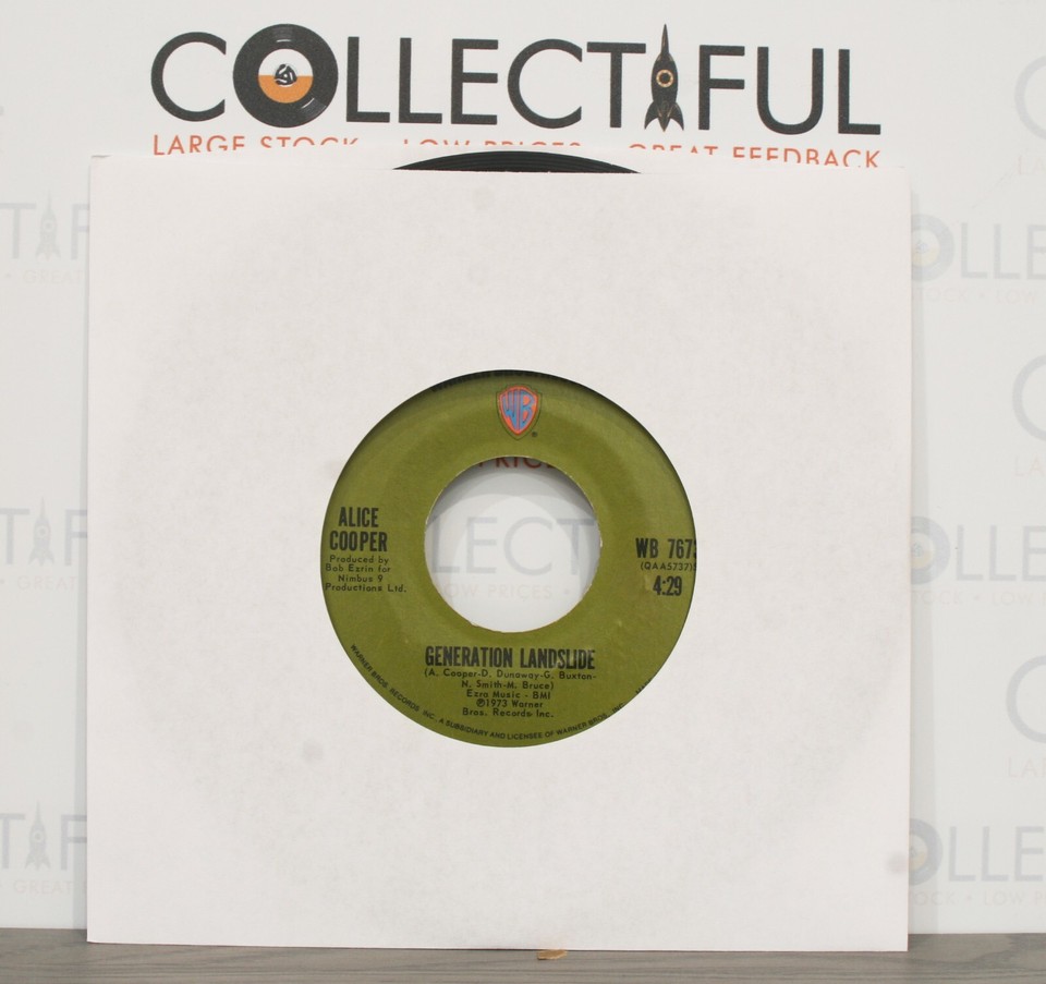 ALICE COOPER - HELLO HURRAY / GENERATION - WARNER 1973 - 7"VINYL SINGLE ...
