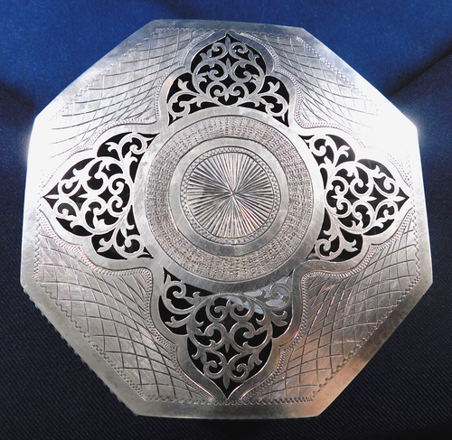 ARTISAN SILVER Engraved Pierce HANDMADE Vintage Hinged BOX Estate @ $1 ...