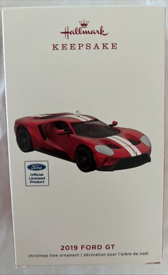 2019 Hallmark Keepsake Ornament Ford Mustang GT Red Sports Car New | eBay