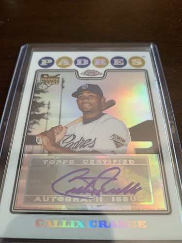 2008 Topps Chrome Callix Crabbe Autograph Auto Card 037/500 | eBay