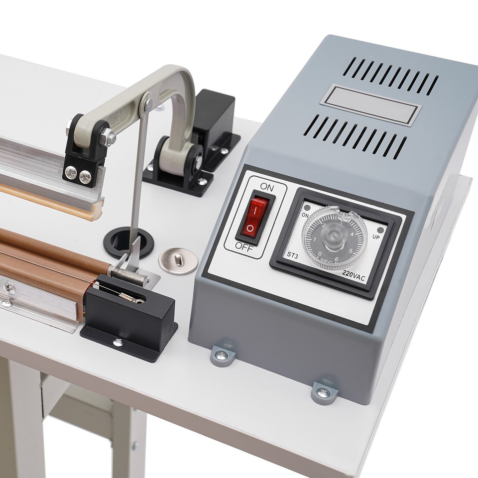 22.83" Foot Pedal Impulse Sealer Heat Seal Plastic Bag Sealing Machine ...