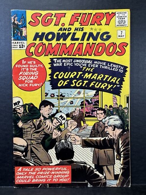 Sgt. Fury and His Howling Commandos #7 Jack Kirby! Stan Lee! Marvel ...