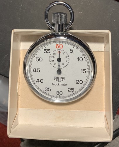 Vintage HEUER Trackmate ref. 595 Stopwatch & Original Box | eBay