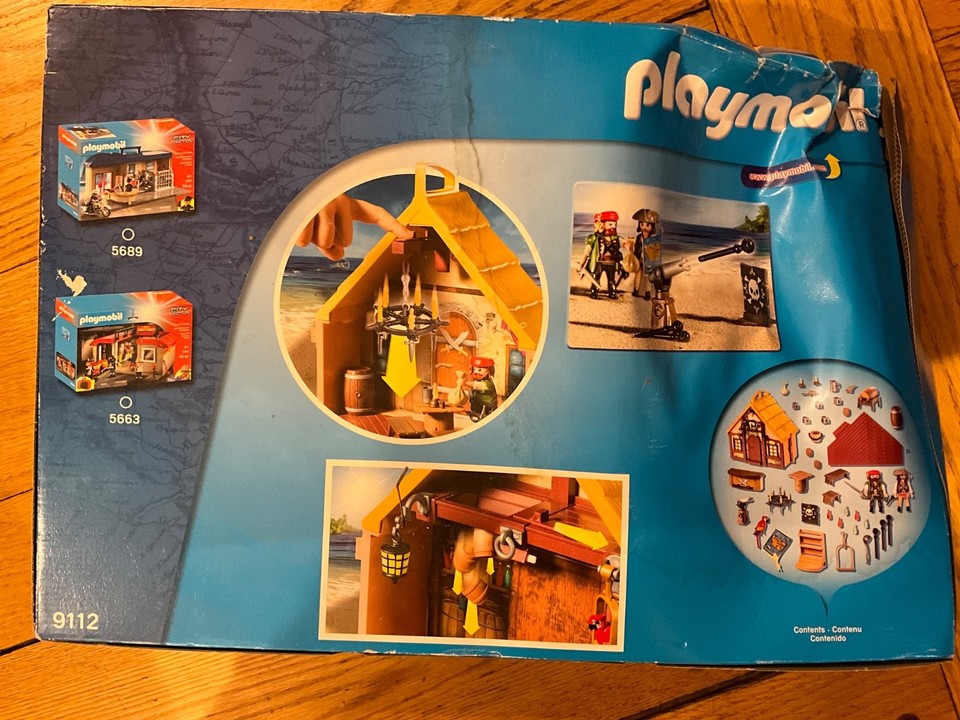 PLAYMOBIL Pirates Take Along Pirate Stronghold 9112 New Damaged Package ...