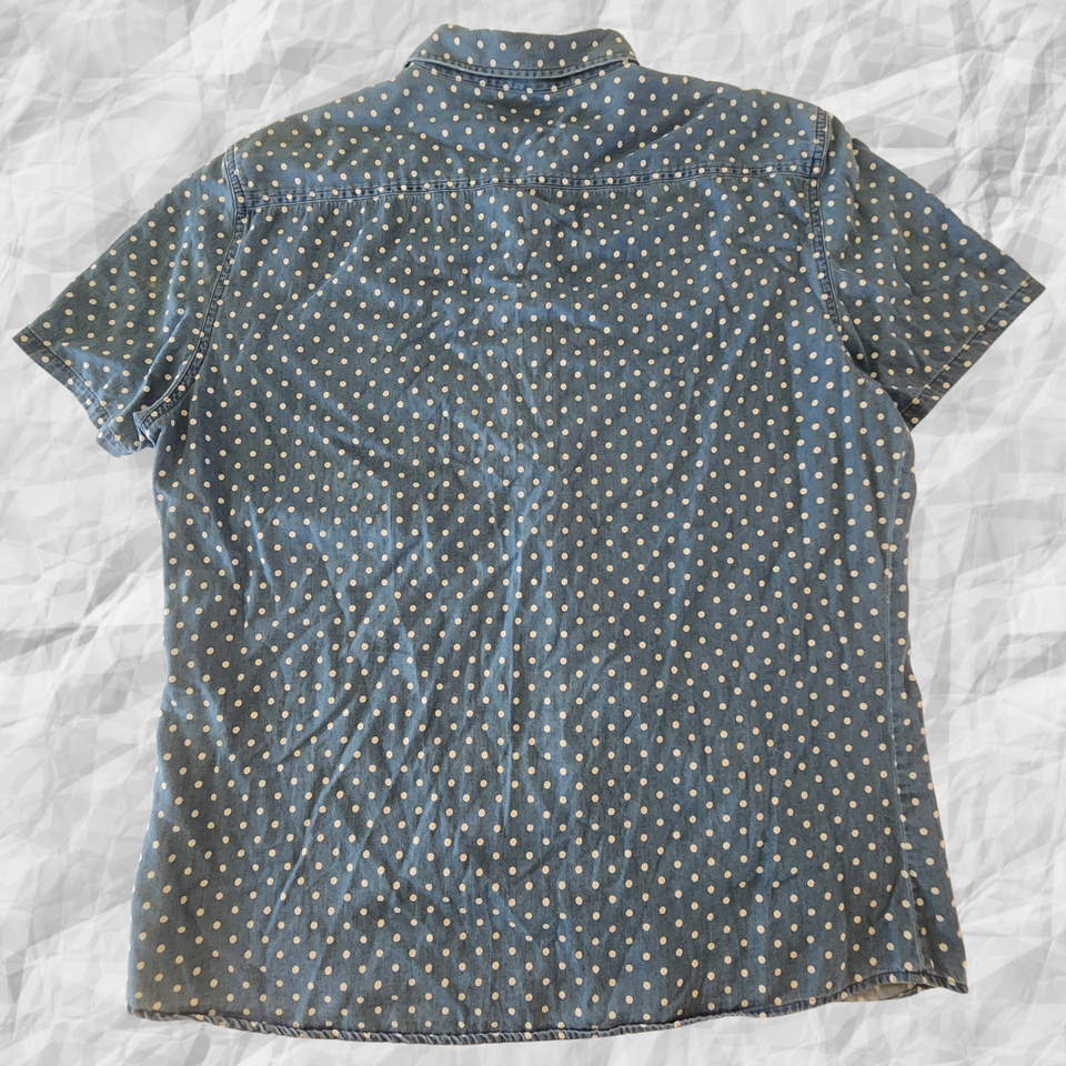 French Connection Slim Fit Short Sleeve Polka Dot Shirt Mens XXL | eBay ...