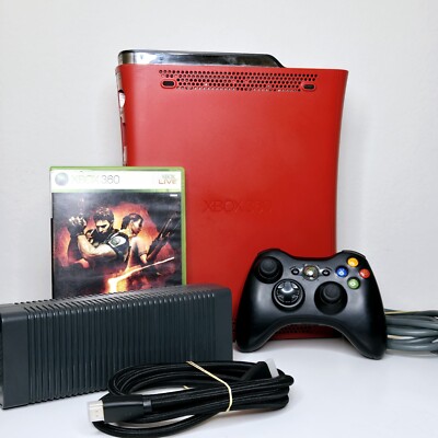 Xbox 360 Resident Evil 5 Console Limited Edition 120GB Red Bundle ...