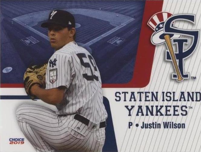2019 Choice Staten Island Yankees - Justin Wilson #16 for sale online ...