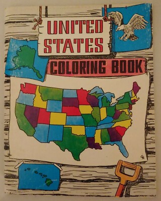 Vintage Coloring Book 1983 United States of America by A. Daniel Zook ...