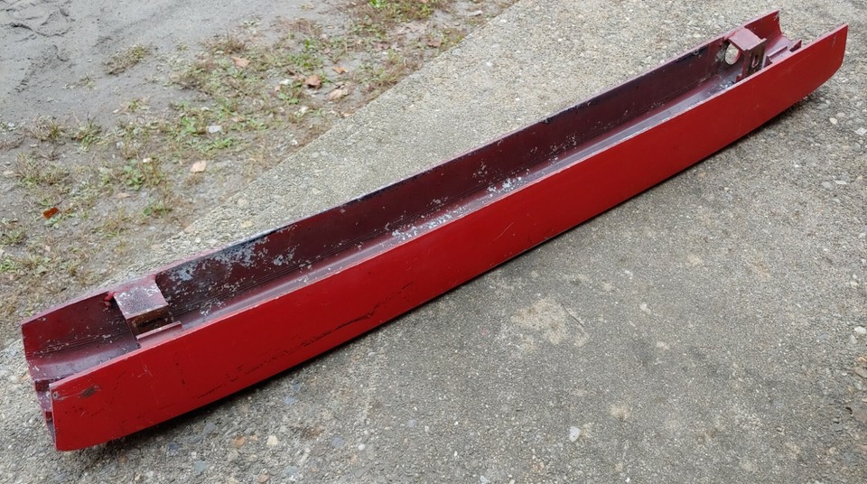 NICE CLEAN USED ORIGINAL GENUINE PORSCHE 944 951 REAR BUMPER BEAM RED ...