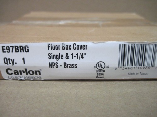 Carlon E97BRG Round Brass Floor Box Cover 1-1/4 NPS | eBay
