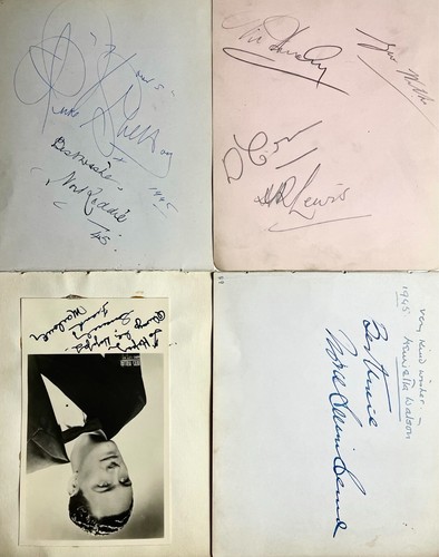 Autograph Collection Music Hall Entertainers British Actors ALBUM PAGES ...