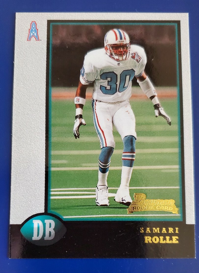 1998 Bowman Samari Rolle Houston Oilers #184 RC | eBay
