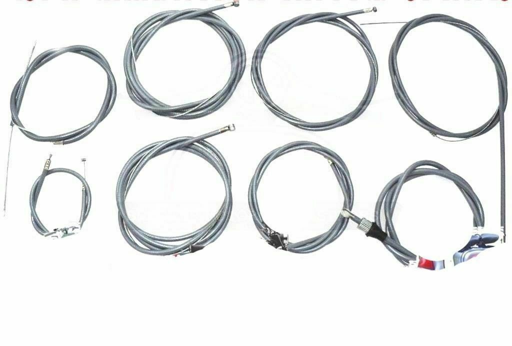 Lambretta Vijay Super Friction Free Control Cable Kit Grey GP LI TV SX ...