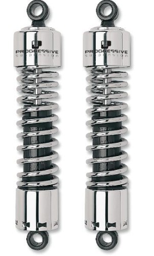 Progressive Suspension 412 Series Shocks 13" Chrome #412-4212C | eBay