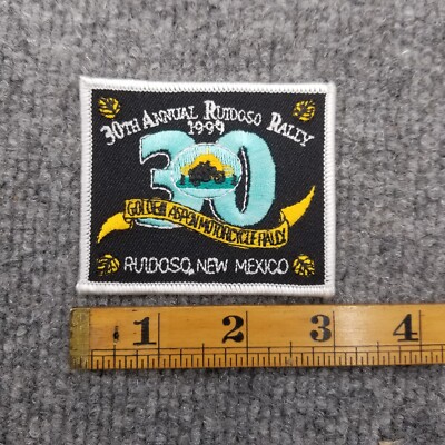 30th Annual Ruidoso Rally Golden Aspen Motorcycle Rally Patch New ...