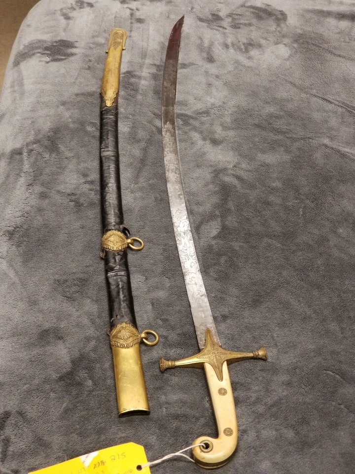 British General Officer Pattern 1831 Mameluke Sword/Saber W Scabbard ...