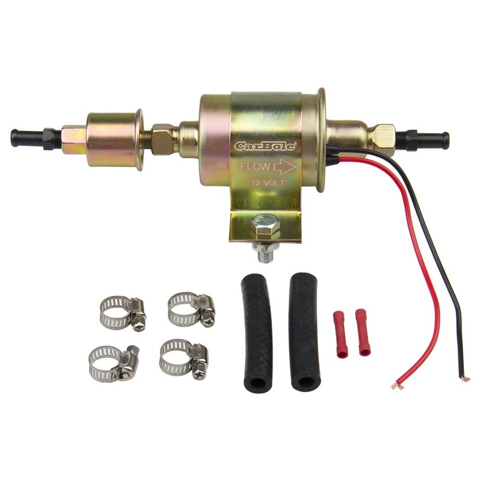 12V Universal Electric Fuel Pump E8012S Inline Low Pressure 5-9 PSI GAS ...