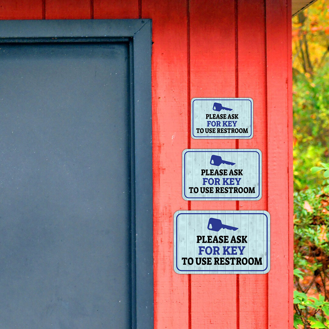 Ask For Restroom Key Sign How To Make Sure The Bathroom Key Gets