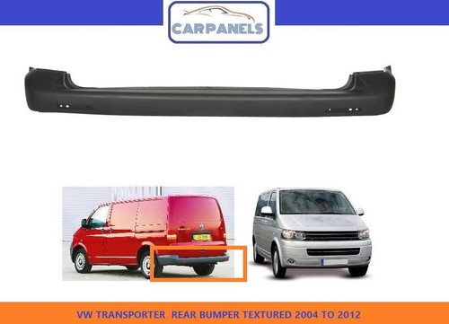 VW TRANSPORTER REAR BUMPER TEXTURED 2004 - 2012 T5 T5.1 OEM QUALITY NEW ...