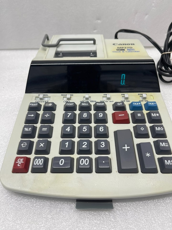 Victor 1280-6 Printing Calculator w/ New Ink & Paper Plug-in Desktop 12 ...