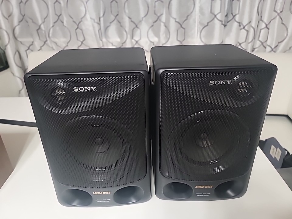 Sony Mega Bass Integral Dual Cone Twin Duct Speaker System Tested ...