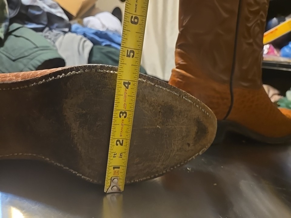 UFCW USA Union Made Men's Size 11.5 3E Cowboy Western Boots Brown ...