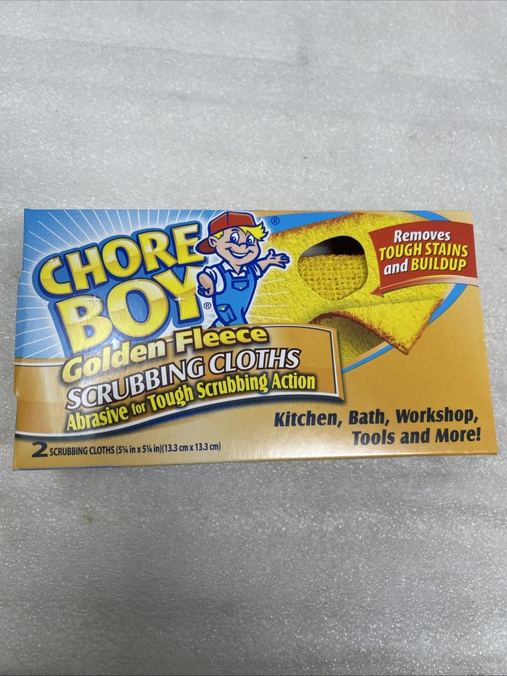 Lot Of (6) CHORE BOY Golden Fleece Scouring Cloths Pads Scrubbing, 3 ...