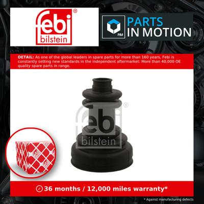 CV Joint Boot fits PEUGEOT EXPRESS 280L 2.0 Rear 81 to 90 XN1P C.V ...