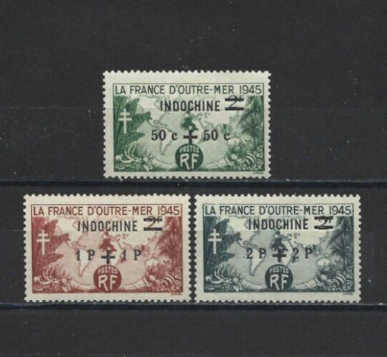 3 new stamps** French INDOCHINA 1945. France's overseas (8535) | eBay
