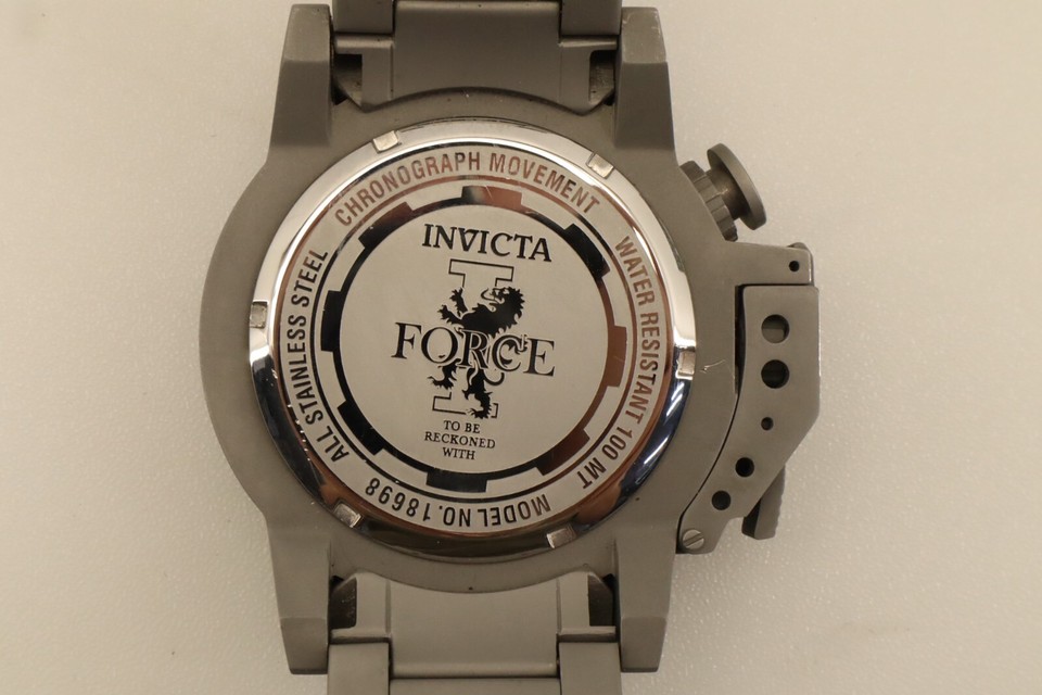 Invicta 18698 I-Force Bomber Chronograph Watch Gunmetal 50mm #162 | eBay