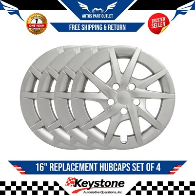 New 16" Replacement Hubcaps Set of 4 For 2012-2018 Toyota Prius V Wagon ...