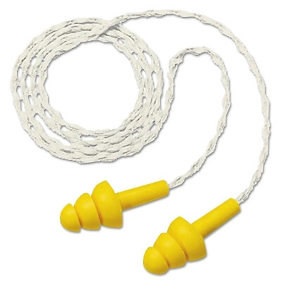 3M 340-4036, E-A-R UltraFit Earplugs, Cloth Cord, Poly Bag, NRR 25 dB ...