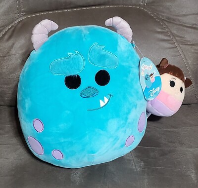 Squishmallows Disney Monsters Inc. set 10 inch Sully with mini Boo ...