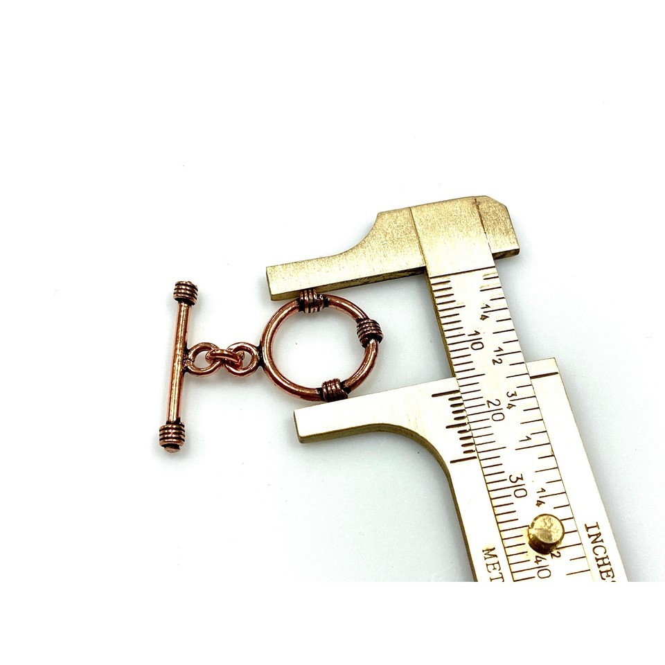 5 Pcs Copper Clasp Genuine Handmade Antique Looking Copper Toggle Clasp ...