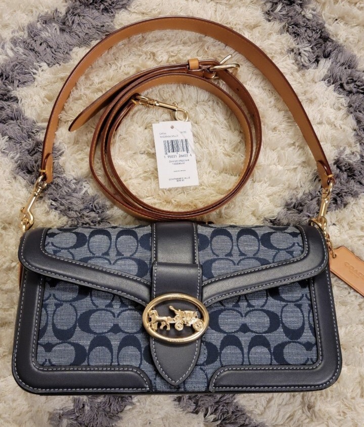 Coach Bag Denim Crossbody GRACIE MORGAN Tabby Bag - Gem