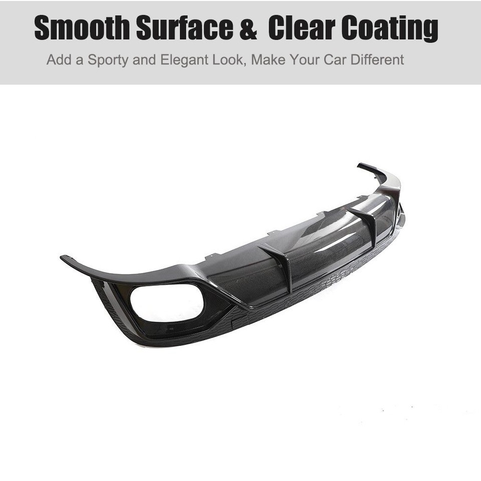 For Audi RS Q8 RSQ8 2021-2024 Real Carbon Rear Bumper Diffuser Lip ...