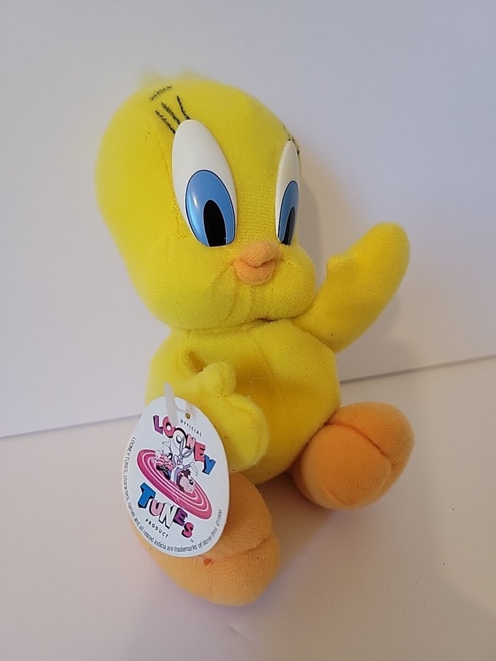 Looney Tunes Tweety Bird Plush 8 Inch Lying Play by Play Stuffed Animal ...