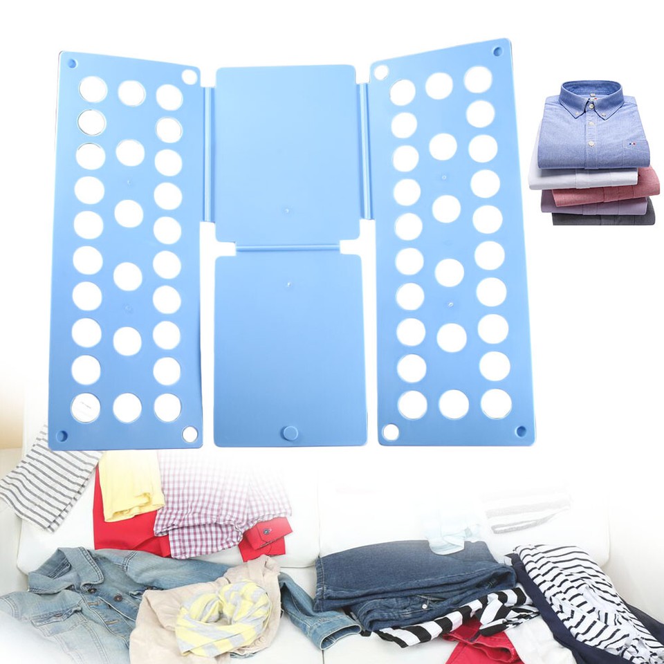 Adjustable T-Shirt Clothes Fast Folder Folding Board Laundry Organizer ...