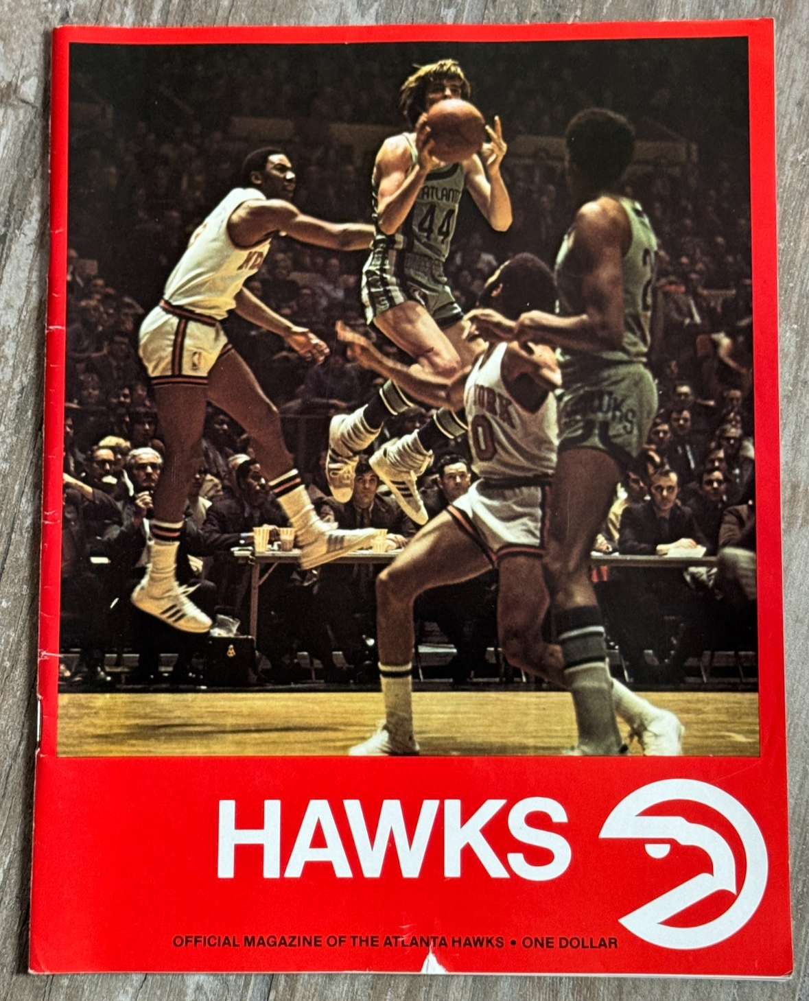 Official Magazine of the Atlanta HAWKS Mar 1973 NBA Basketball Pete ...
