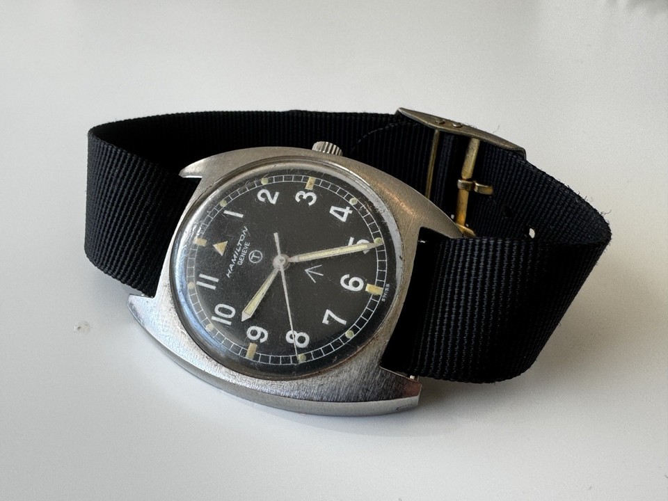 Hamilton Geneve British Military RAF 6bb mechanical Watch CWC 1979 | eBay