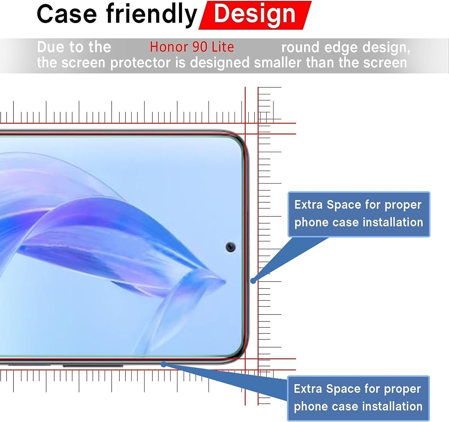 Gorilla Tempered Glass Screen Protector For Honor 90 Lite X7a X8a X6a ...