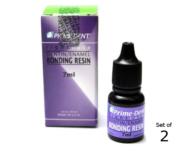 SET OF 2 - PRIME-DENT Dental Light Cure Dentin Enamel Bonding Resin 7 ...