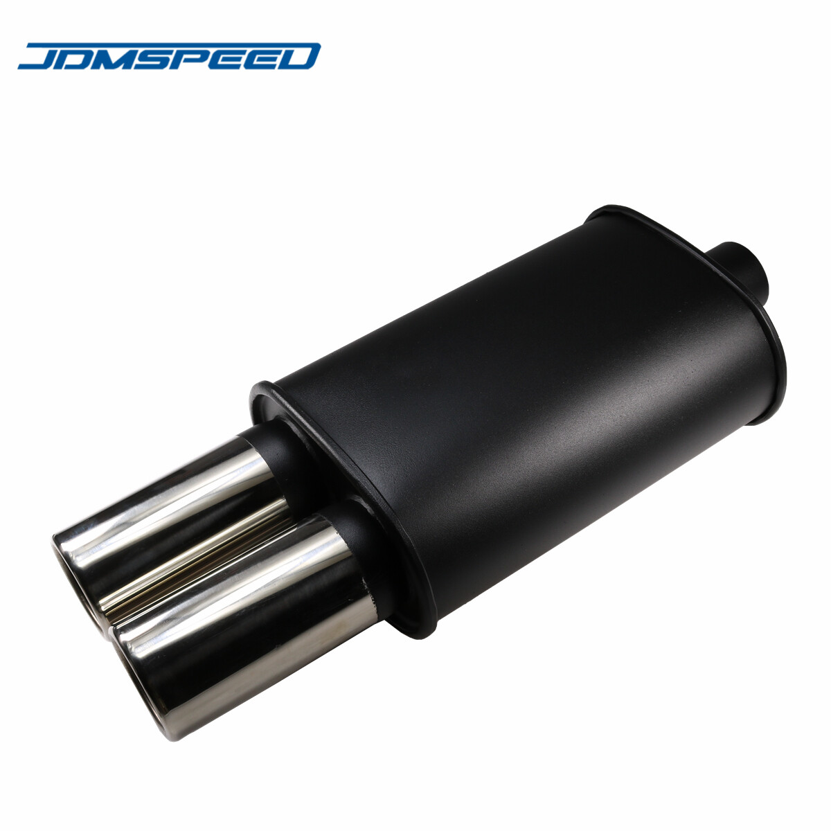 UNIVERSAL TWIN TIP STAINLESS STEEL SPORTS PERFORMANCE EXHAUST BACK BOX ...