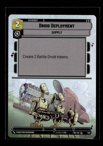 DROID DEPLOYMENT (HYPERSPACE) Twilight of the Republic FOIL #499 TWI ...
