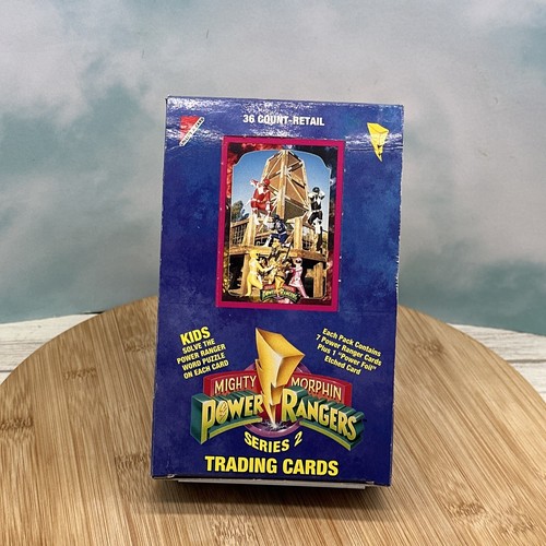 Vtg 1994 Mighty Morphin Power Rangers Series 2 Trading Cards Retail BOX ...