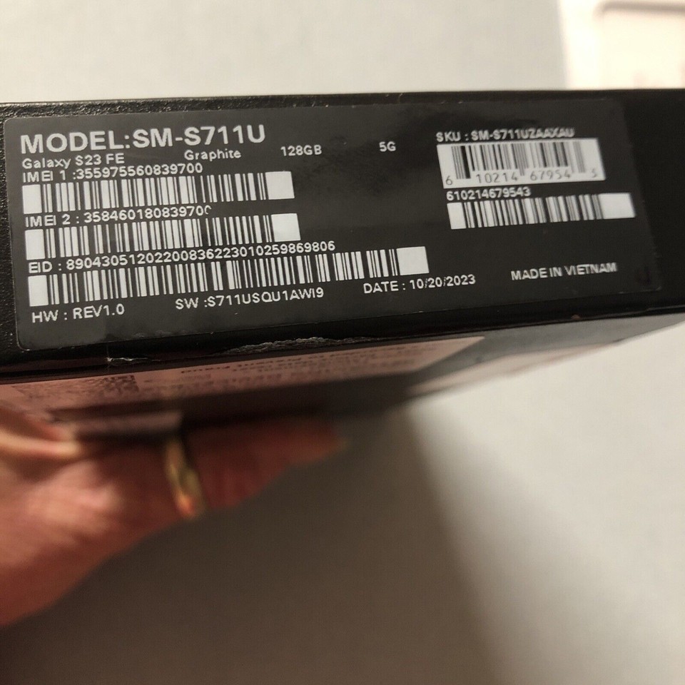 Samsung Galaxy S23 FE SM-S711U - 128GB - Graphite Unlocked For GSM/CDMA ...