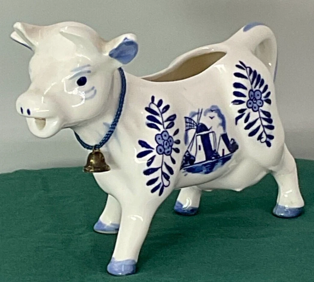 Cow Creamer Delft Windmill Bell