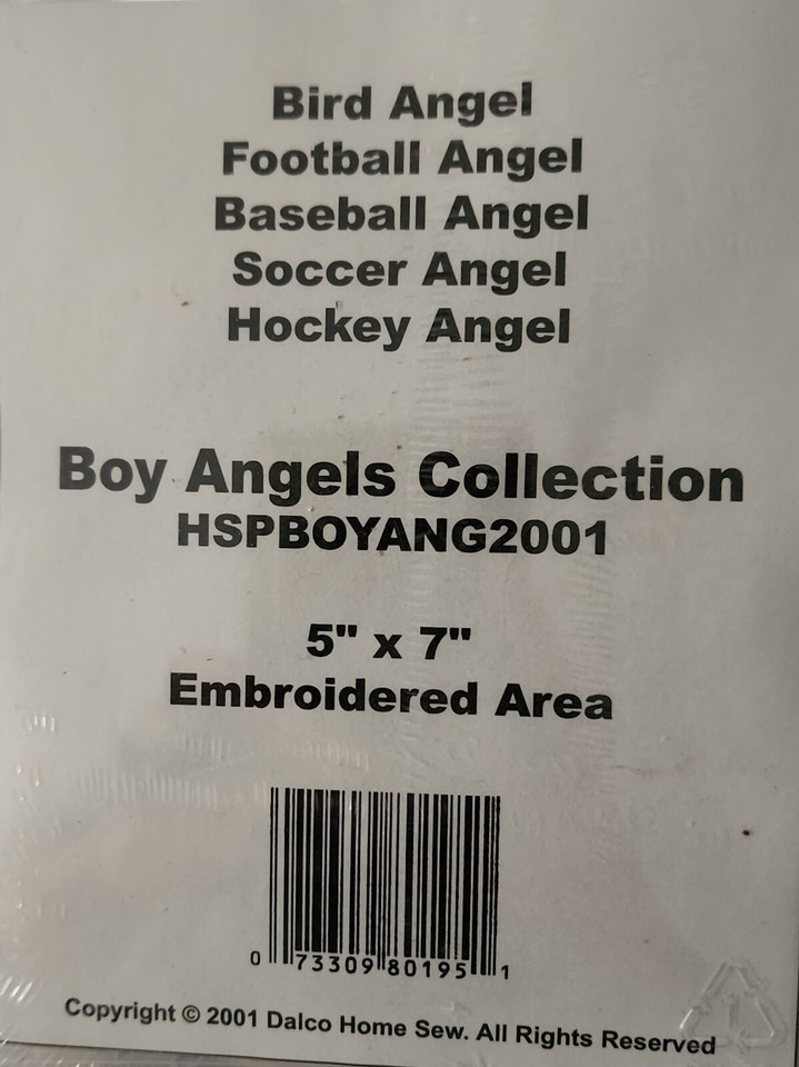 BOY ANGELS COLLECTION by Easy Stitch Applique BRAND NEW IN PACKAGING ...
