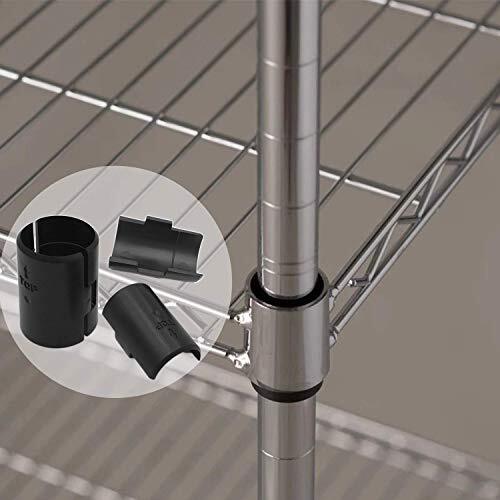 Wire Shelf Clips Shelving Split Sleeves Lock Metal Rack Fits 1" Post 54 ...