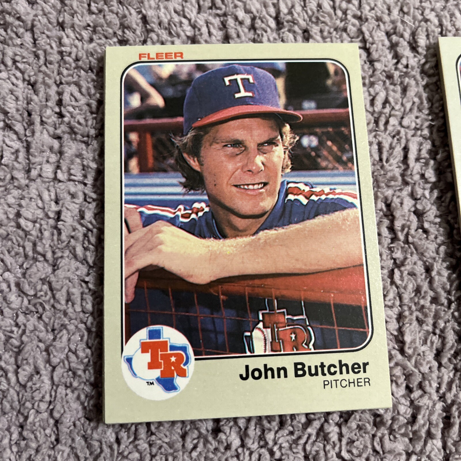 1983 Fleer Texas Rangers Baseball Card #563 John Butcher | eBay